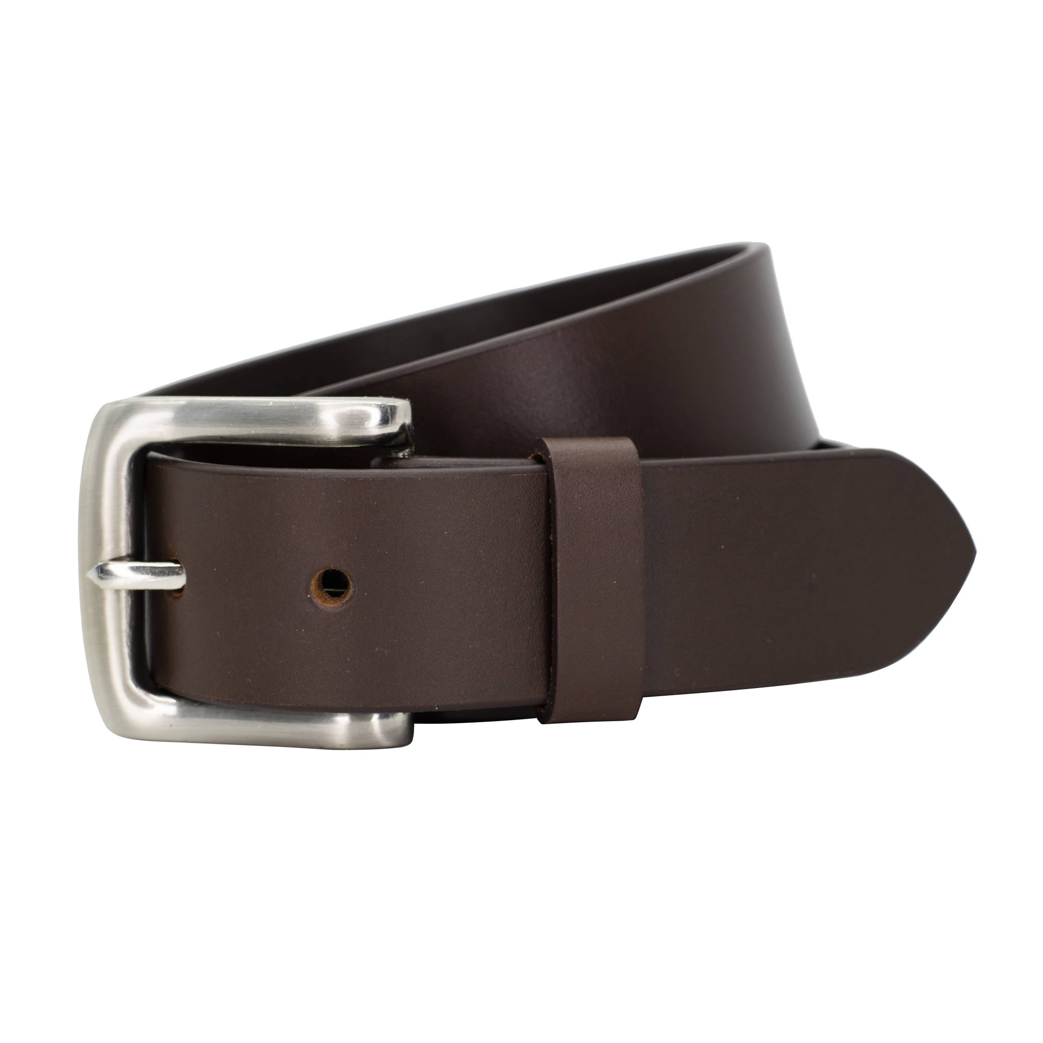 Buy 35mm Full Grain Plain Brown Leather Belt Online in Australia