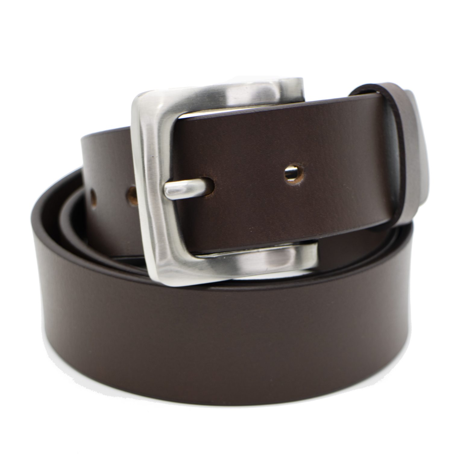Buy 39mm Full Grain Plain Brown Leather Belt Online in Australia
