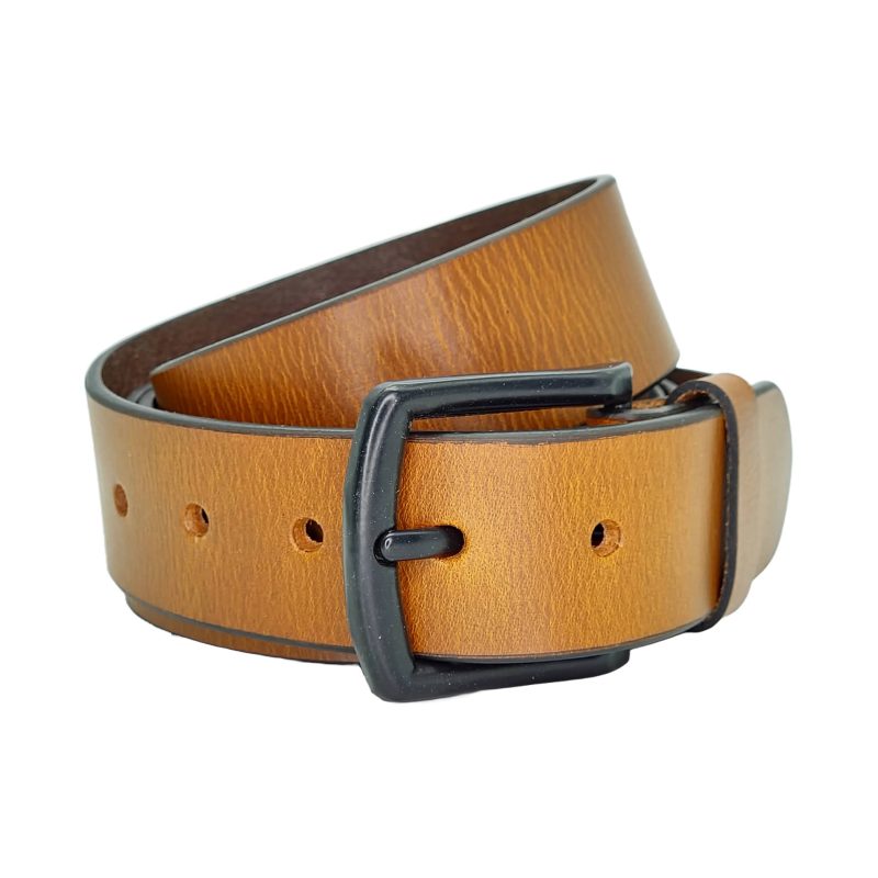 Buy 39mm Full Grain Crunch Tan Leather Belt Online in Australia