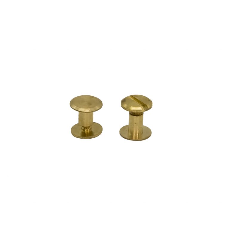 Buy 6mm Brass Belt Chicago Screw for Belts x 2 pcs Online in Australia
