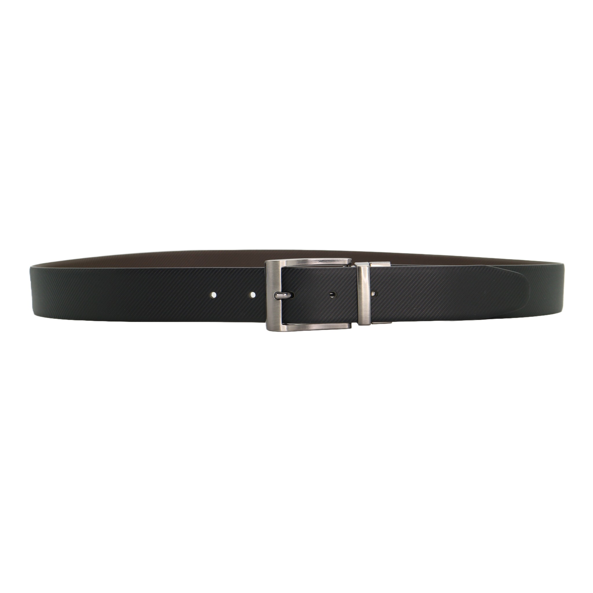 Buy 35mm Genuine Formal Dress Leather Black & Brown Reversible Belt ...