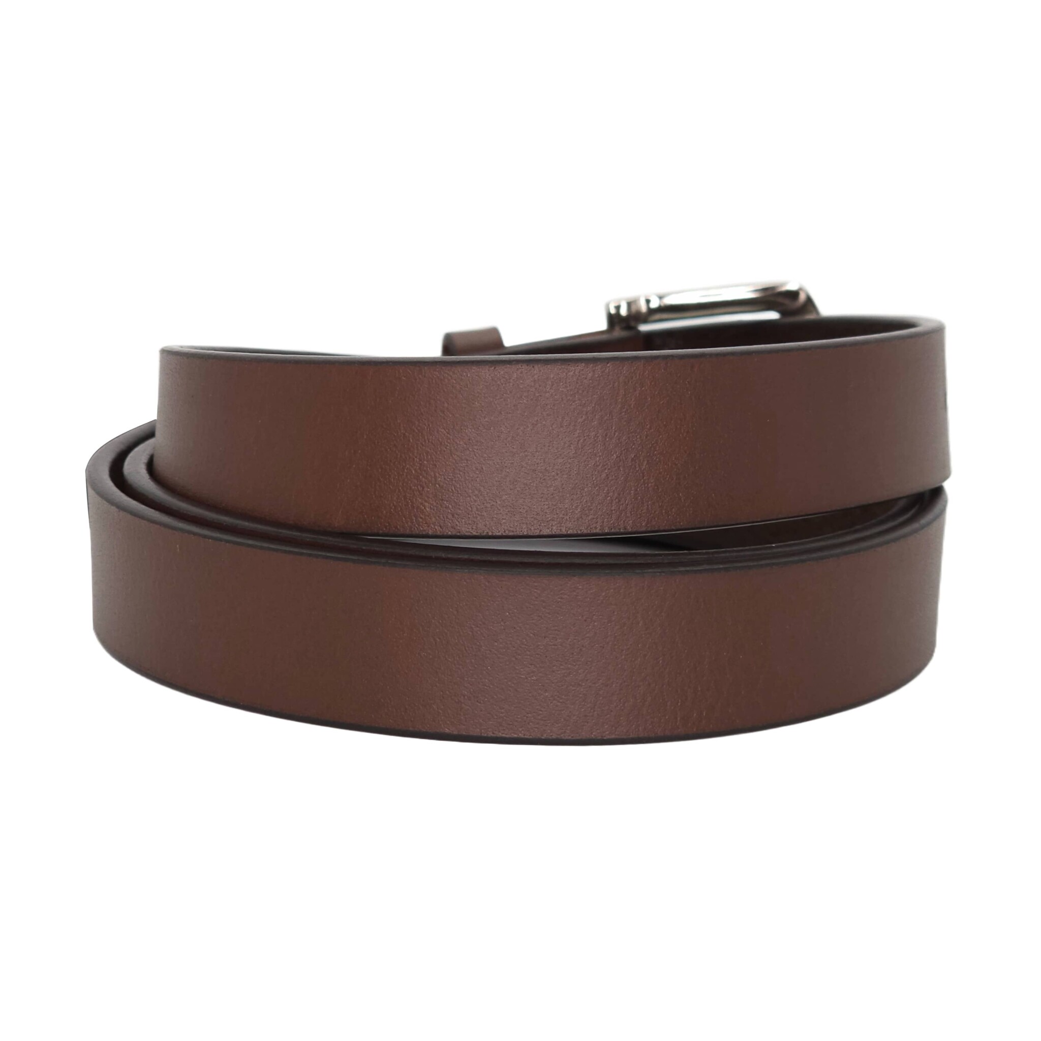 Buy 25mm Full Grain Plain Brown Leather Belt Online in Australia
